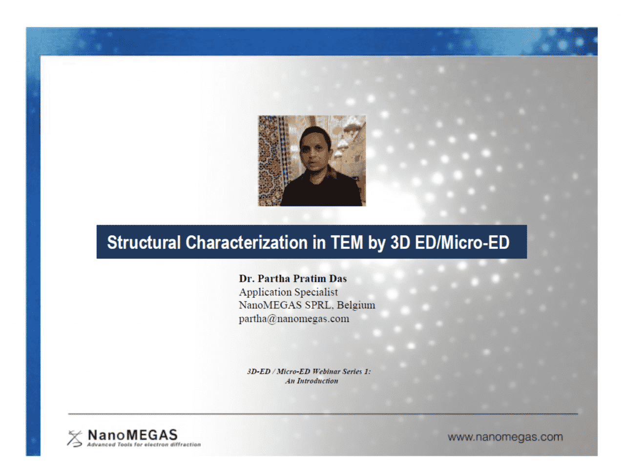 3D Diffraction tomography - Nanomegas